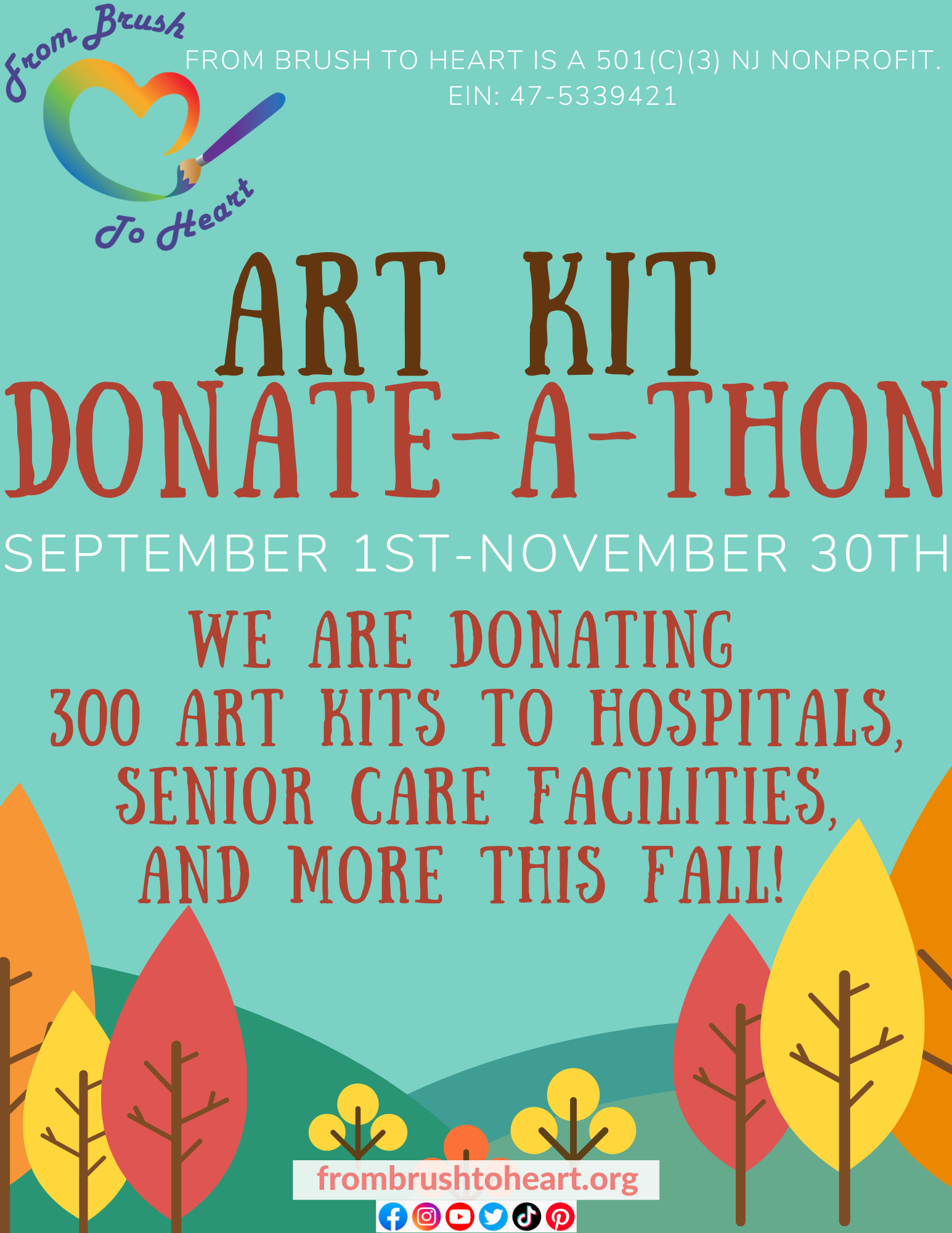 Art Kit Donate-A-Thon 2021 – From Brush to Heart Inc.
